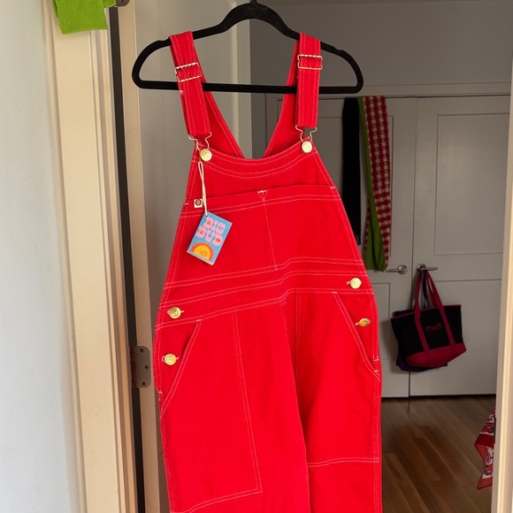 Big Bud Press | Pants & Jumpsuits | Big Bud Press Vibrant Red Overalls ...